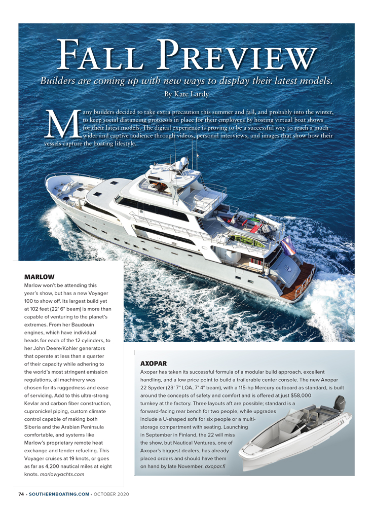 October 2020 - Southern Boating - Marlow Yachts
